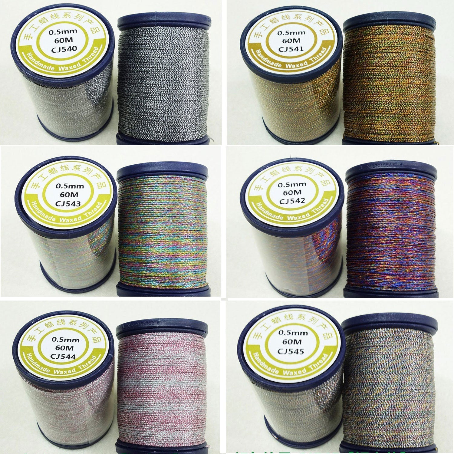 54 colors New Brilliant Macrame Waxed Cord,0.8mm Waxed Rope,Macrame ...