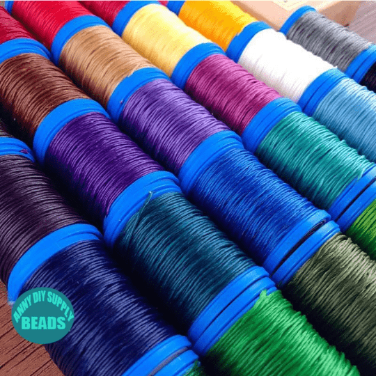 0.6mm 120m 65 Colors Thailand Macrame Waxed Cord,Smooth Water Proof ...