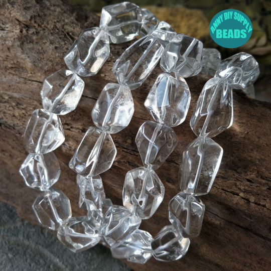 Large Natural Clear Quartz Beads,Natural Clear Quartz nugget beads,Full ...
