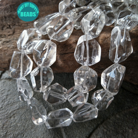 Large Natural Clear Quartz Beads,Natural Clear Quartz nugget beads,Full ...